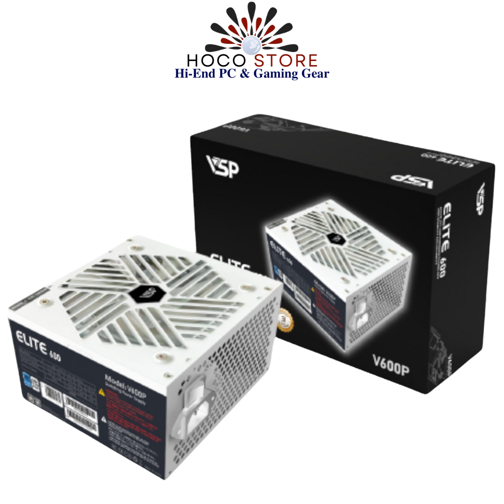 Nguồn VSP Elite Active PFC V600P Trắng